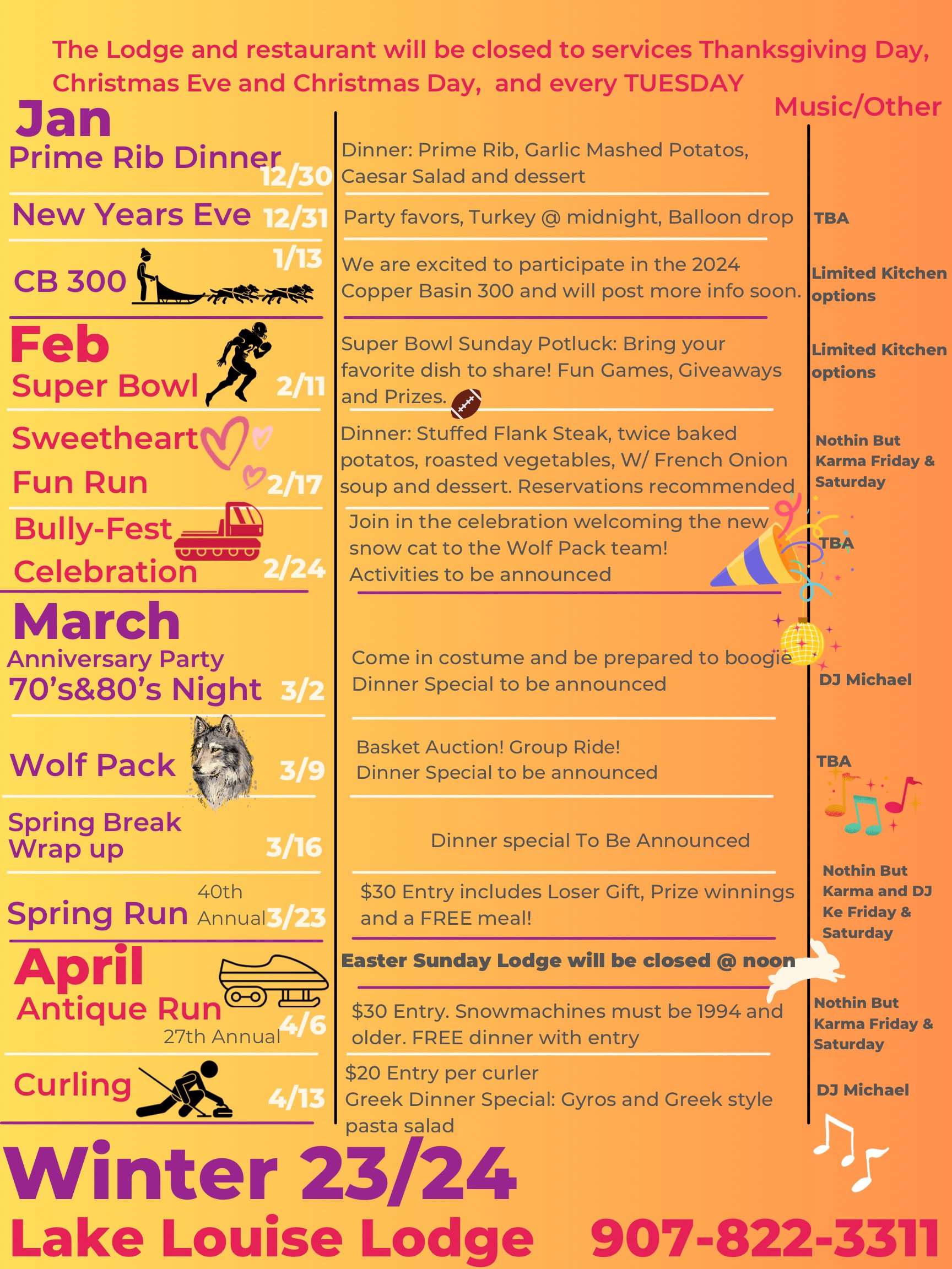 Events - Lake Louise Lodge